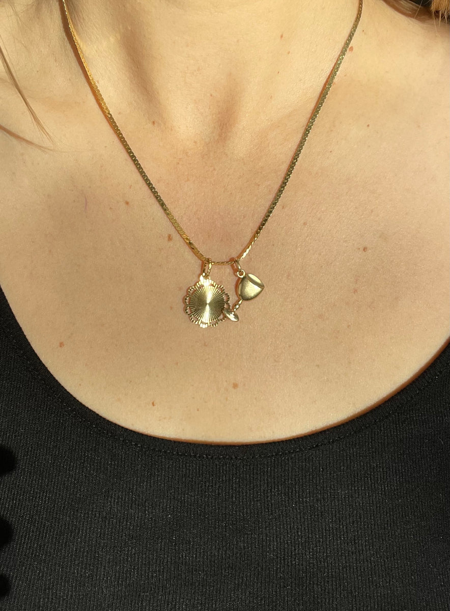 Engine turned pendant – austra